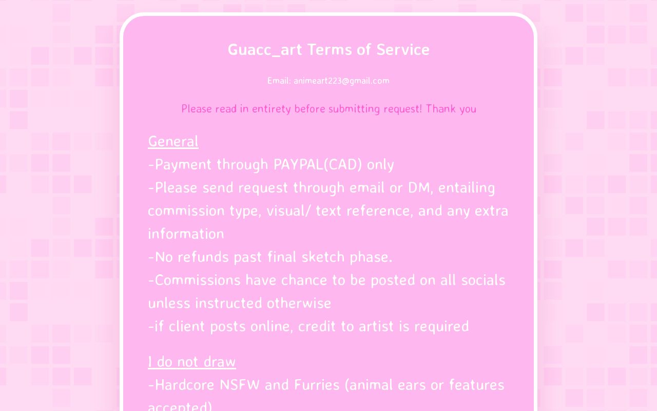 Terms of service
